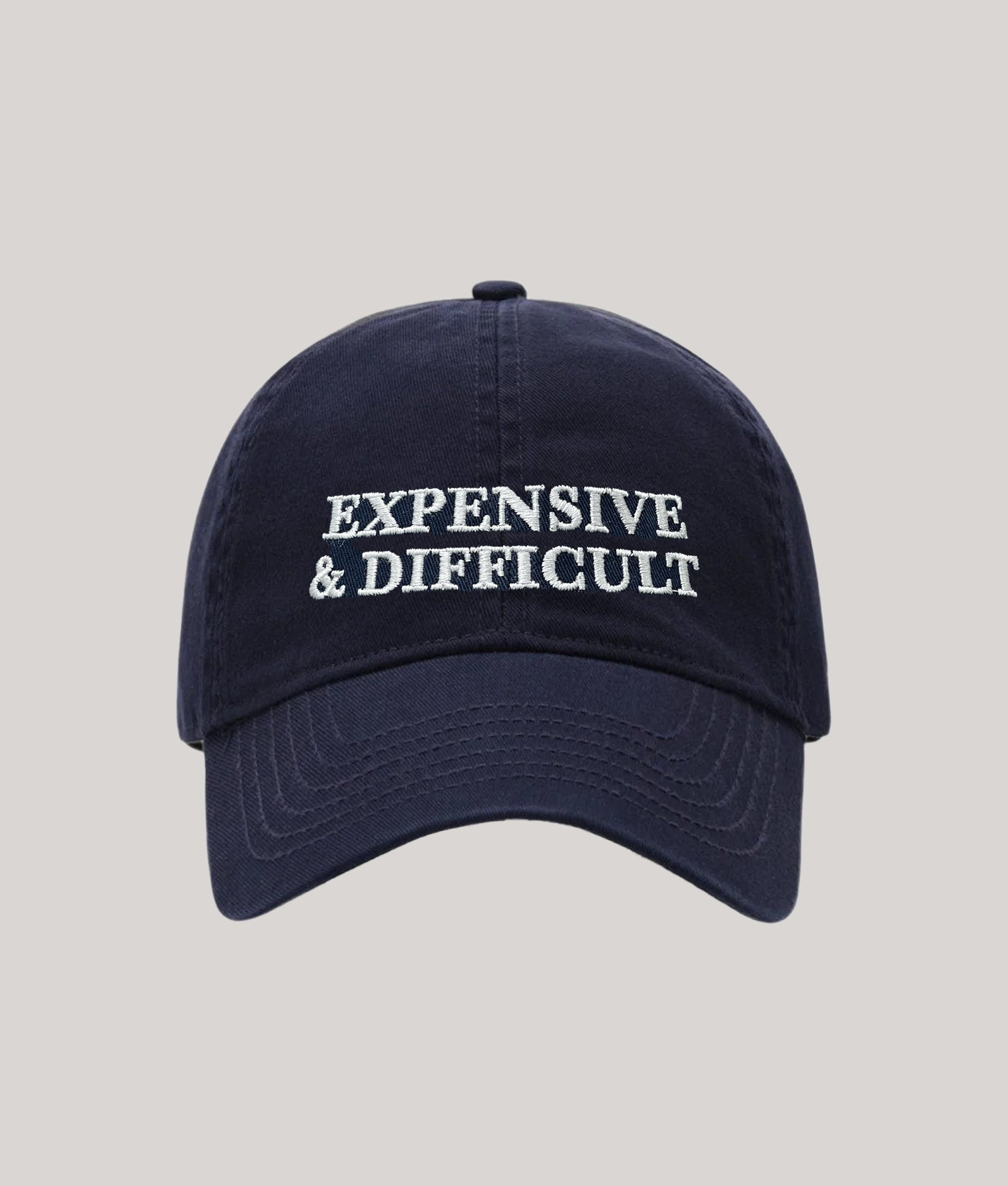 Expensive & Difficult Embroidered Cap | UFN LONDON